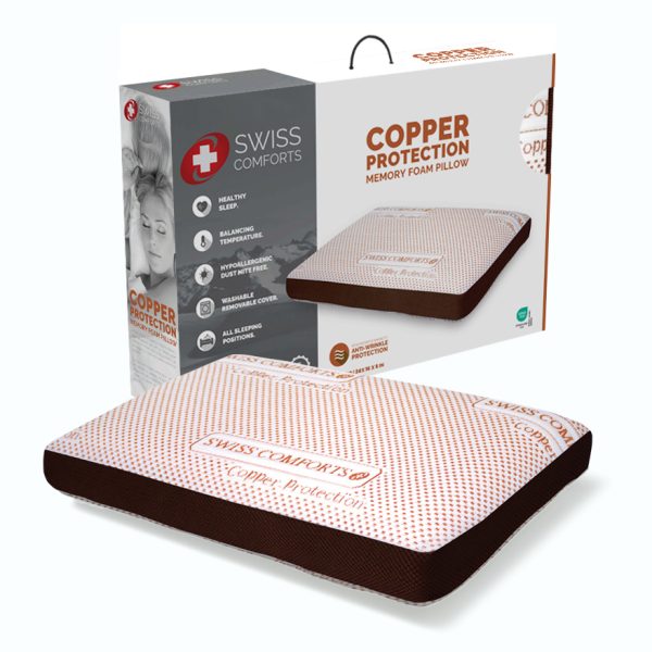 Copper Memory Foam Pillow – Swiss Comforts